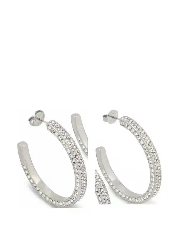 Guess Crystal-embellished Hoop Earrings