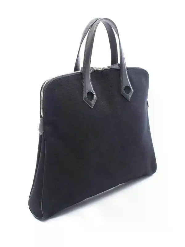 Hermès 2006 Toile Heeboo Mm Tote Bag - Black