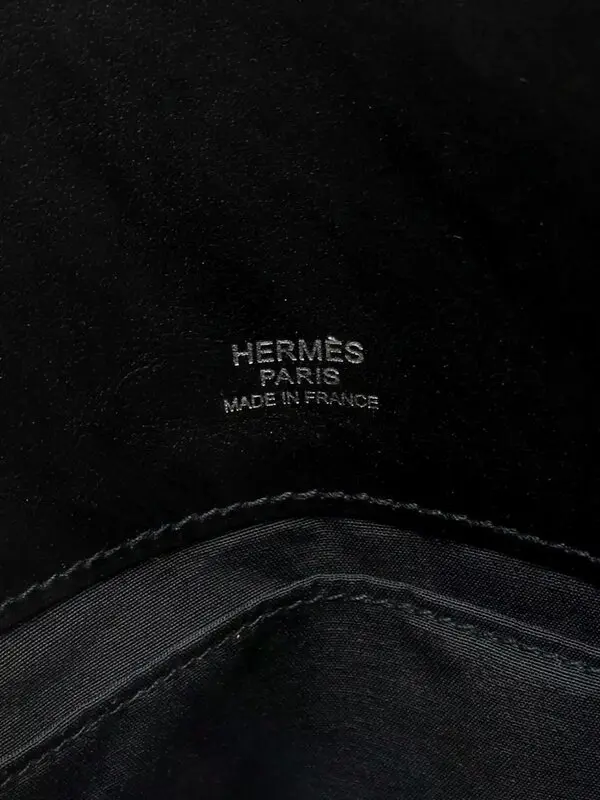 Hermès 2006 Toile Heeboo Mm Tote Bag - Black