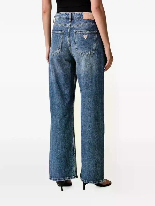 Guess Faded Wide-leg Jeans