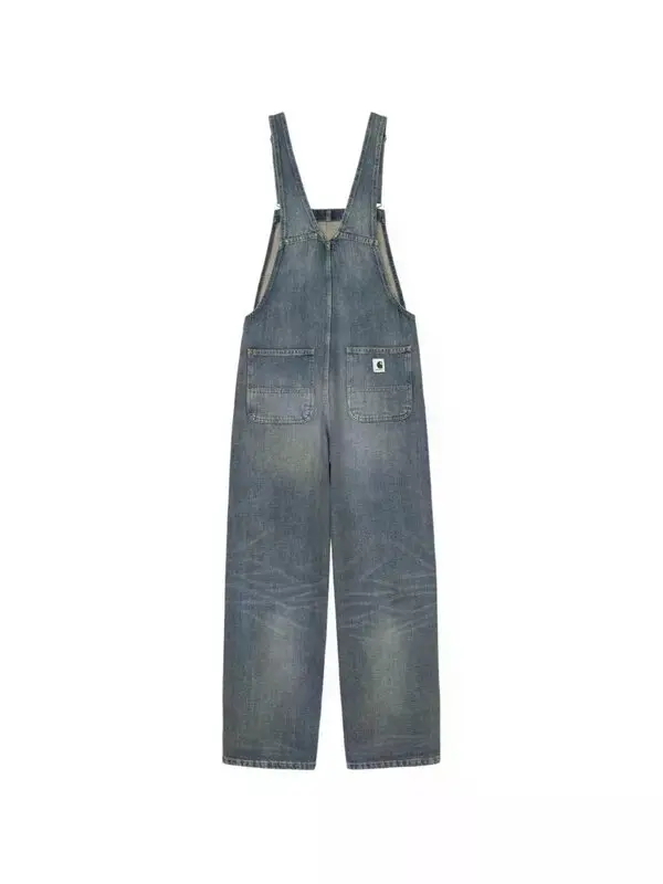 Carhartt Work In Progress Faded-effect Dungarees - Blue