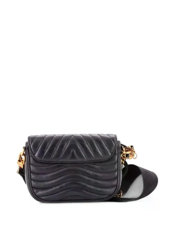 LOUIS VUITTON New Wave Multi Pochette Quilted Leather Crossbody Bag - Black