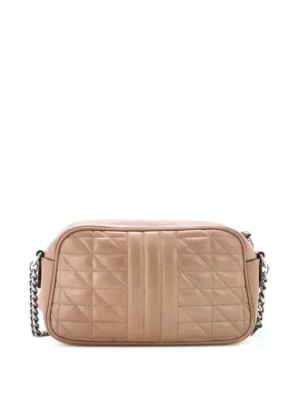 Gucci Gg Marmont Shoulder Bag Mixed Matelasse Leather Small Crossbody Bag - Neutrals