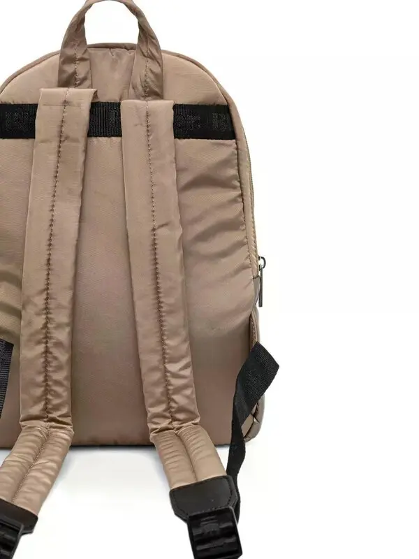BLAUER. Quilted Crystal-logo Backpack - Brown