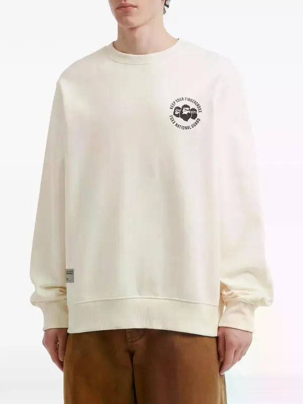 FINGERCROXX Logo-print Cotton Sweatshirt