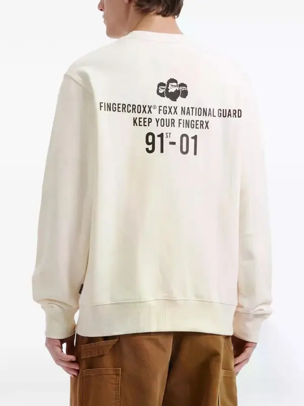 FINGERCROXX Logo-print Cotton Sweatshirt