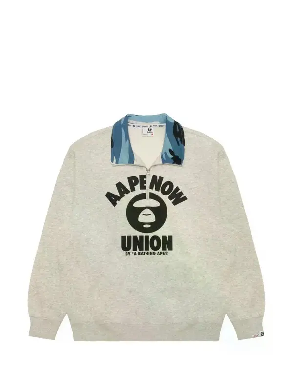 AAPE BY *A BATHING APE Camouflage-print Logo-print Sweater