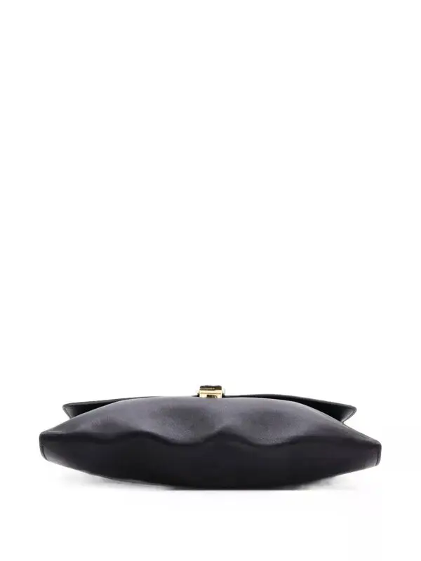 Gucci Sylvie Leather Maxi Clutch Bag