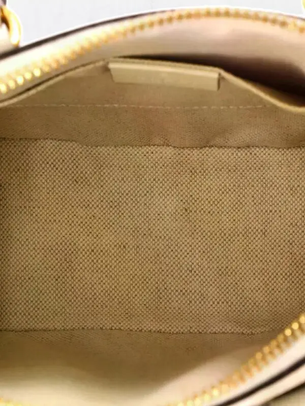 Gucci Horsebit 1955 Top Handle Bag Gg Coated Canvas With Leather Mini Shoulder Bag