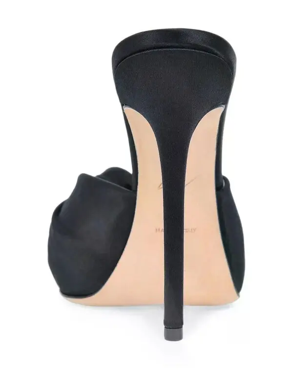 GIUSEPPE ZANOTTI Bridget Knotted Satin Sandals
