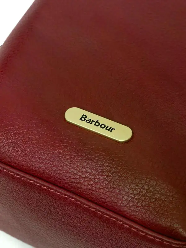Barbour Mini Cedar Grained Leather Bucket Bag