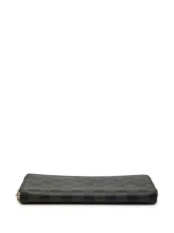 LOUIS VUITTON 2014 Damier Graphite Zippy Organizer Wallet Long Wallets