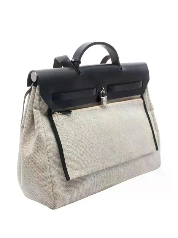 Hermès 2020 Toile Pegase Pop Herbag Zip 39 Satchel - Neutrals