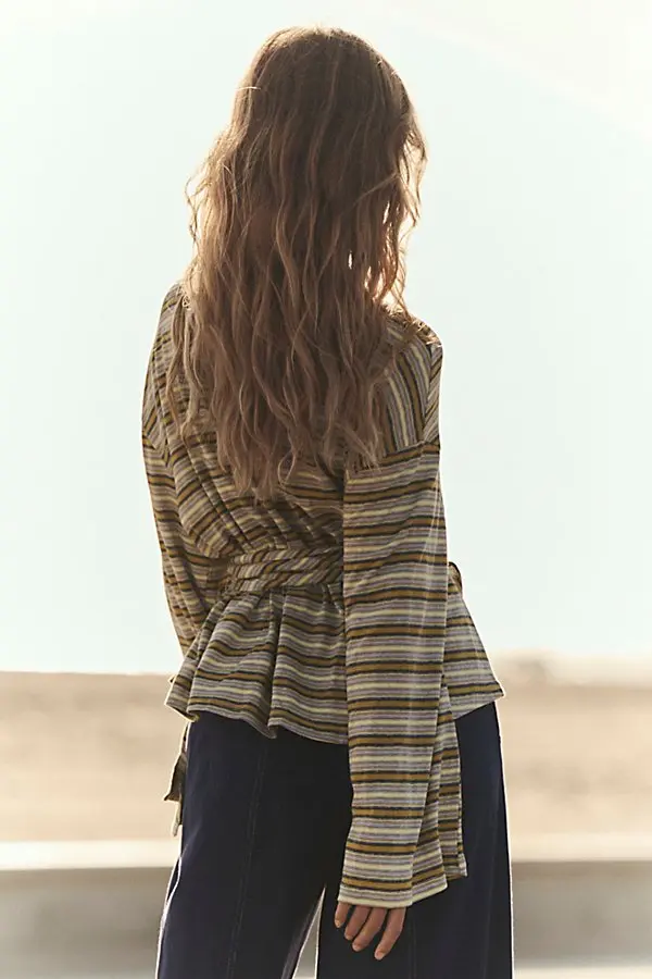 Free People It's A Wrap Pant Set - Citron Combo