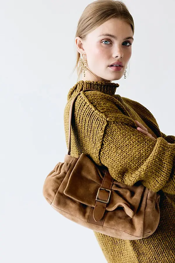 Free People Palermo Cinched Bag - Biscuit