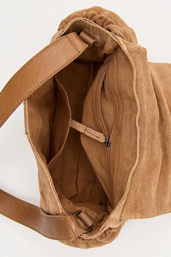 Free People Palermo Cinched Bag - Biscuit