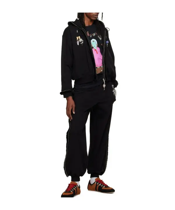 CHOPOVA LOWENA Fuzzy Pearl Sweatpants