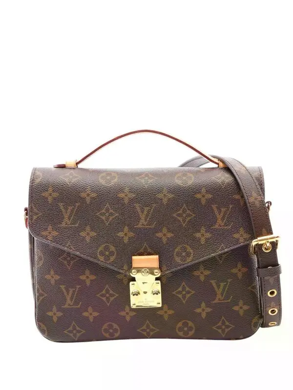 LOUIS VUITTON 2017 Monogram Pochette Metis Satchel - Brown