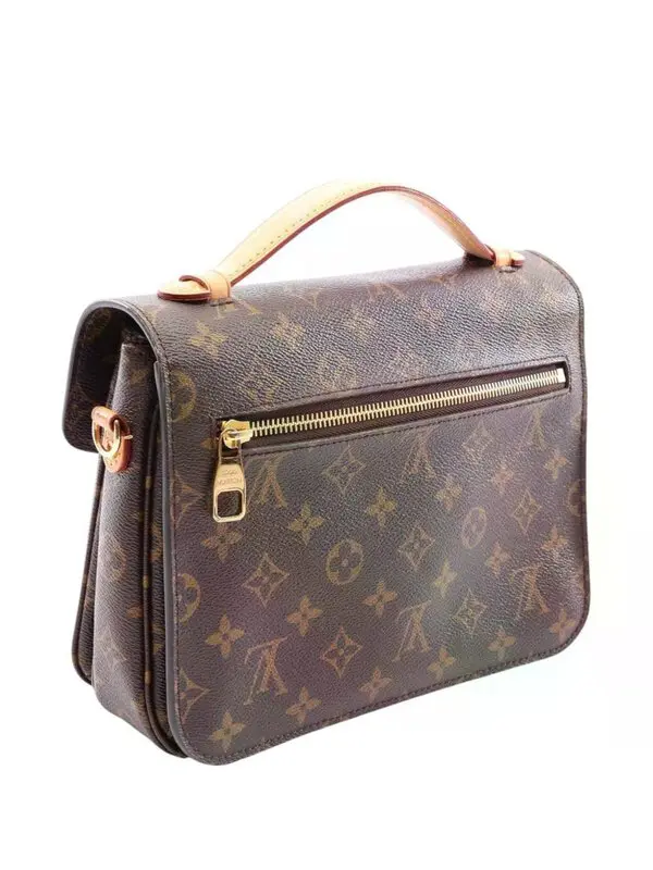 LOUIS VUITTON 2017 Monogram Pochette Metis Satchel - Brown