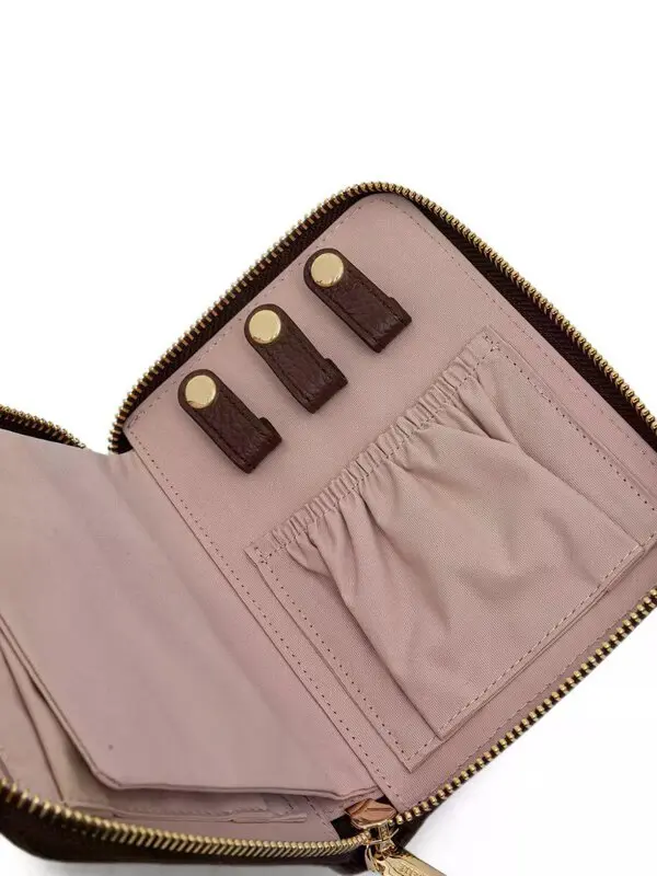 COCCINELLE Zipped Calf Leather Jewellery Case