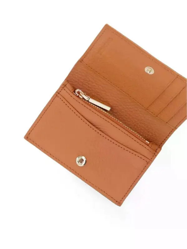 COCCINELLE Small Metallic Logo-plaque Wallet