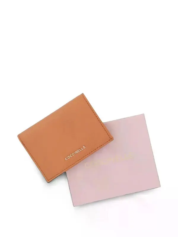 COCCINELLE Small Metallic Logo-plaque Wallet