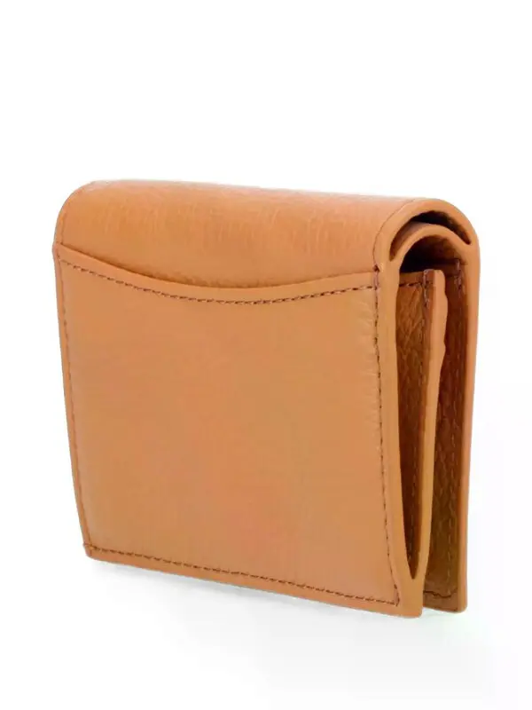 COCCINELLE Small Metallic Logo-plaque Wallet - Orange