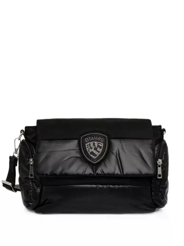 BLAUER. Padded Crystal-embellished Shoulder Bag