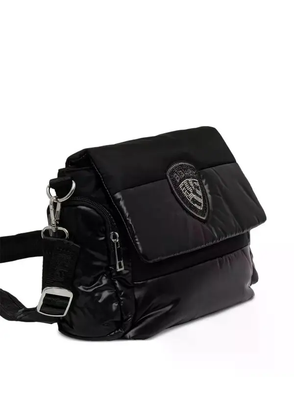 BLAUER. Padded Crystal-embellished Shoulder Bag