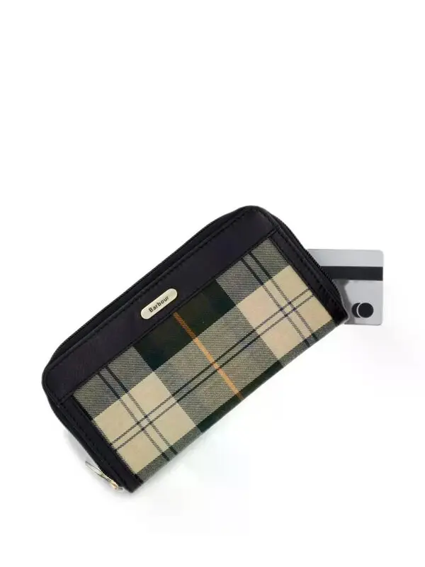 Barbour Daphne Tartan-print Leather Wallet