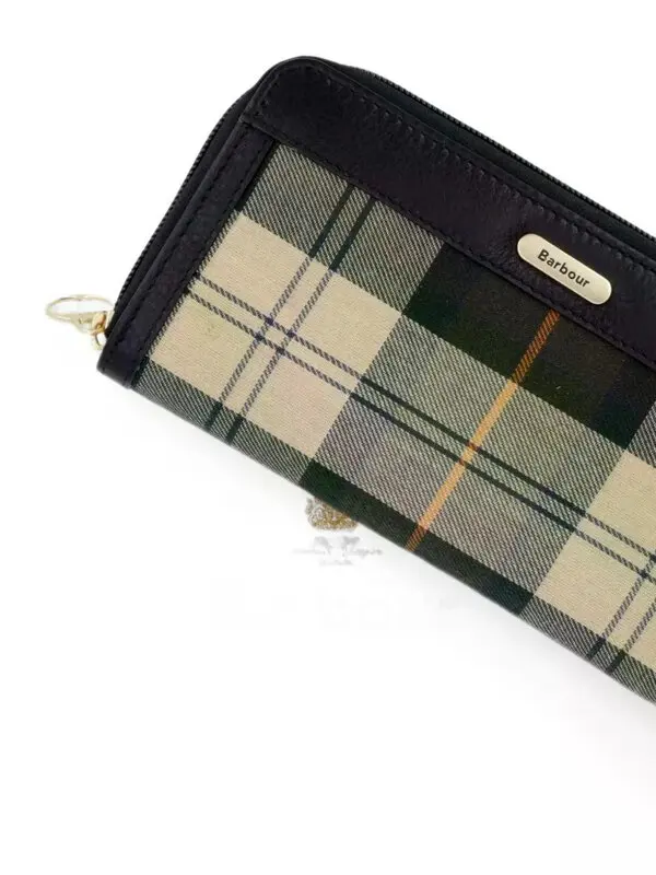 Barbour Daphne Tartan-print Leather Wallet