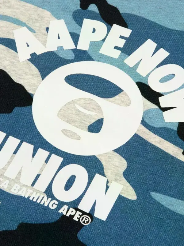 AAPE BY *A BATHING APE Camouflage-print Logo-print Sweater