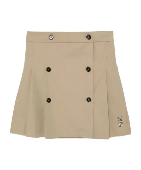 Fendi Double-breasted Pleated Skirt - No