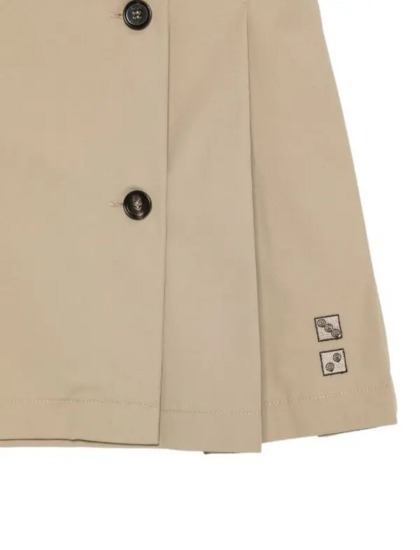 Fendi Double-breasted Pleated Skirt