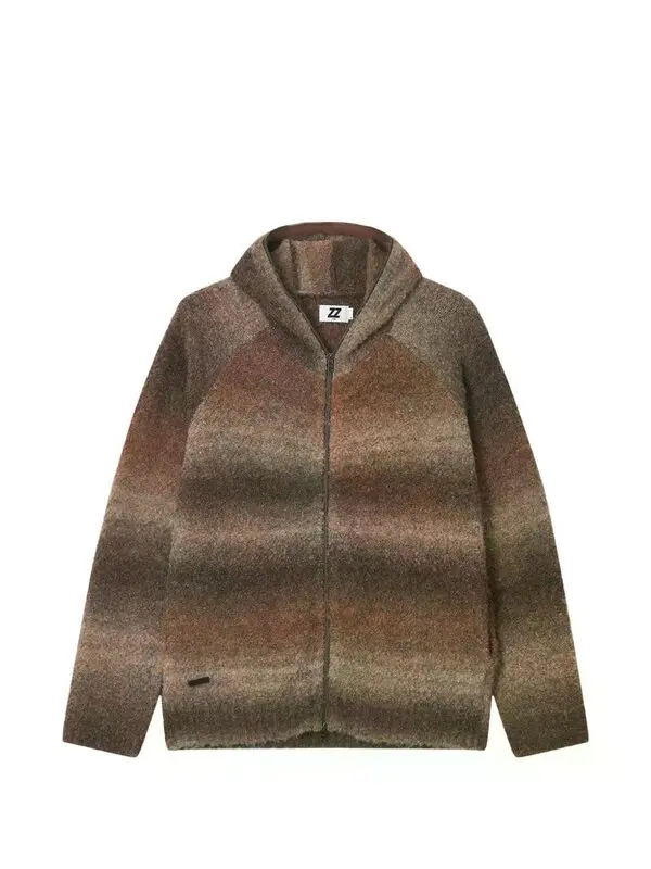 Izzue Gradient-effect Zip-up Hoodie