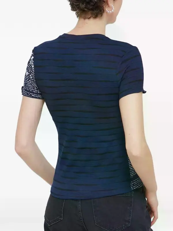 Desigual Low Printed Striped T-shirt