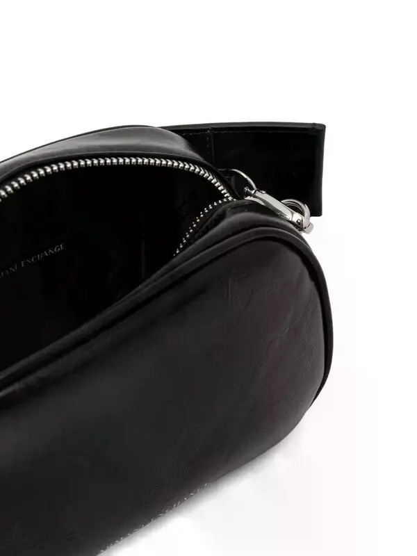 Armani Exchange Logo-print Cross Body Bag - Black