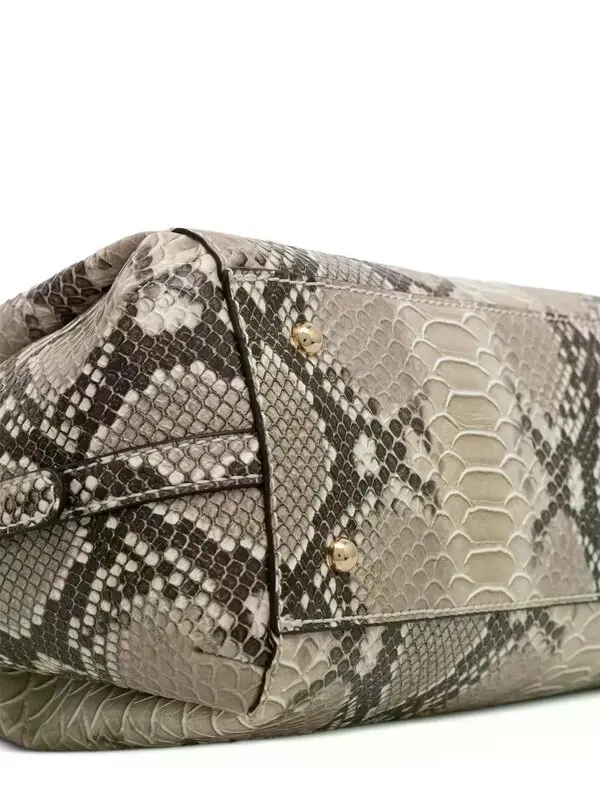 Guess Yvonne Snakeskin-effect Tote Bag