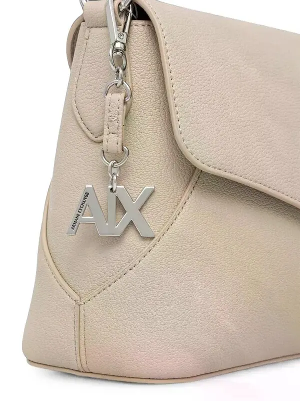 Armani Exchange Logo-plaque Pebbled Shoulder Bag