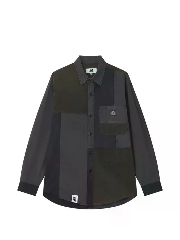 CHOCOOLATE Patchwork Long-sleeve Shirt