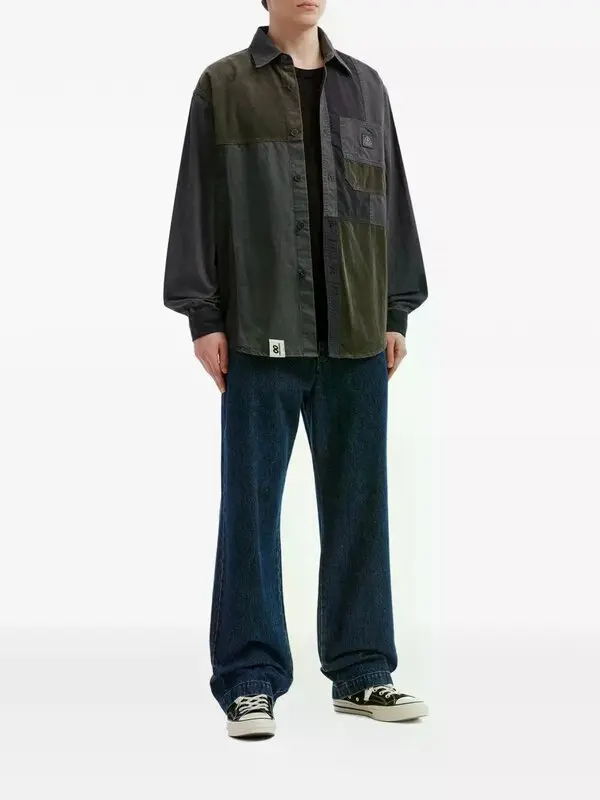 CHOCOOLATE Patchwork Long-sleeve Shirt