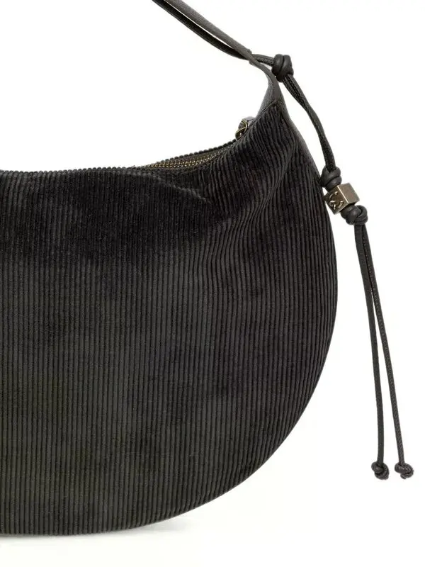 COCCINELLE Corduroy Drawstring Tote Bag