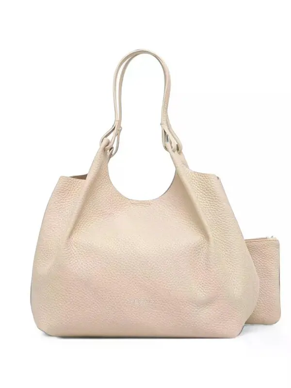 GIANNI CHIARINI Large Dua Grained Leather Tote Bag