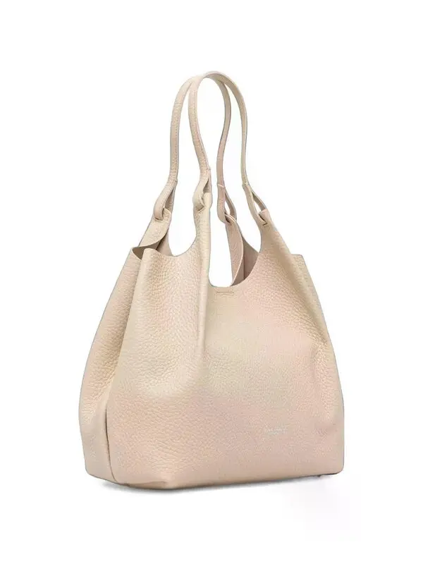 GIANNI CHIARINI Large Dua Grained Leather Tote Bag