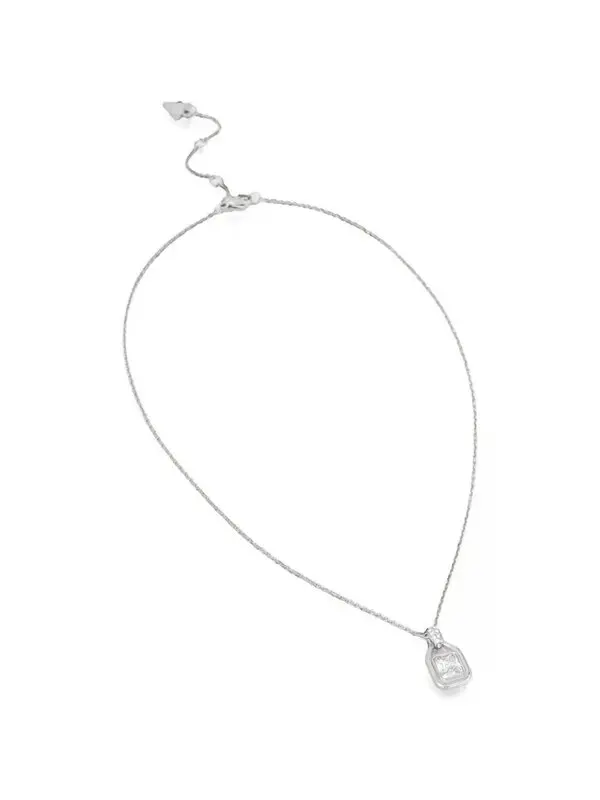 Guess Crystal-pendant Necklace - Silver