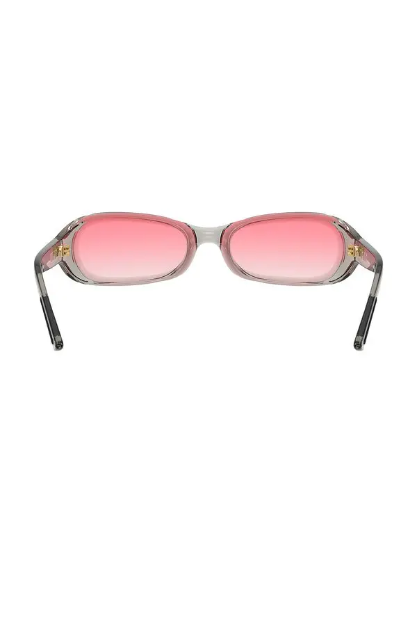 Miu Miu Oval Sunglasses In Grey