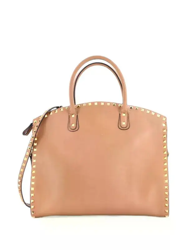 Valentino Garavani Rockstud Convertible Dome Leather Tote Bag