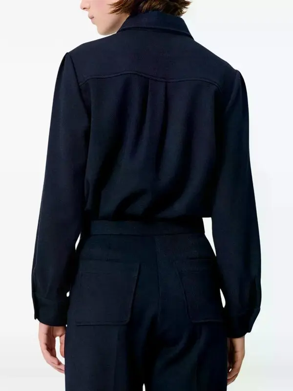 SESSUN Button-up Chest-pocket Shirt