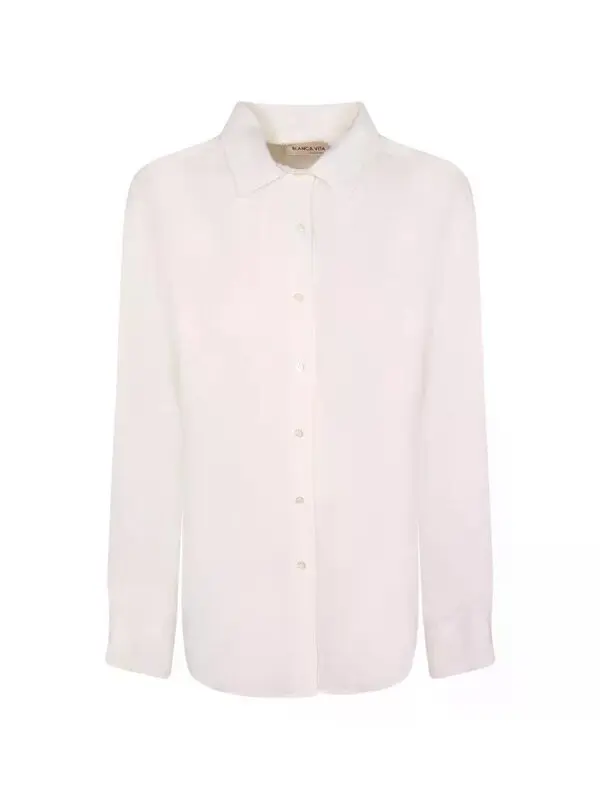 BLANCA VITA Button-up Long-sleeved Shirt