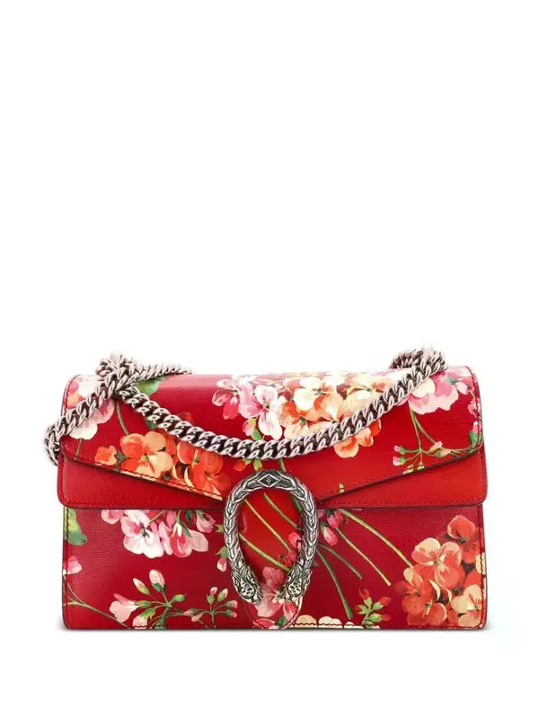 Gucci Dionysus Bag Blooms Print Leather Small Shoulder Bag - Multicolour